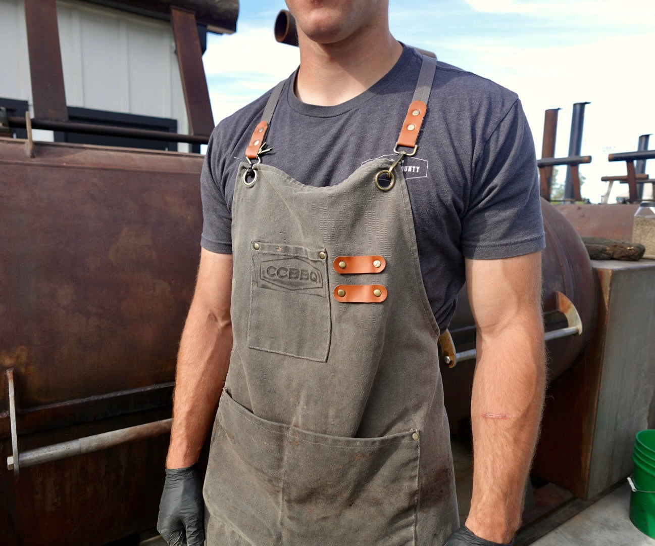 Pit Master Apron – Caldwell County BBQ